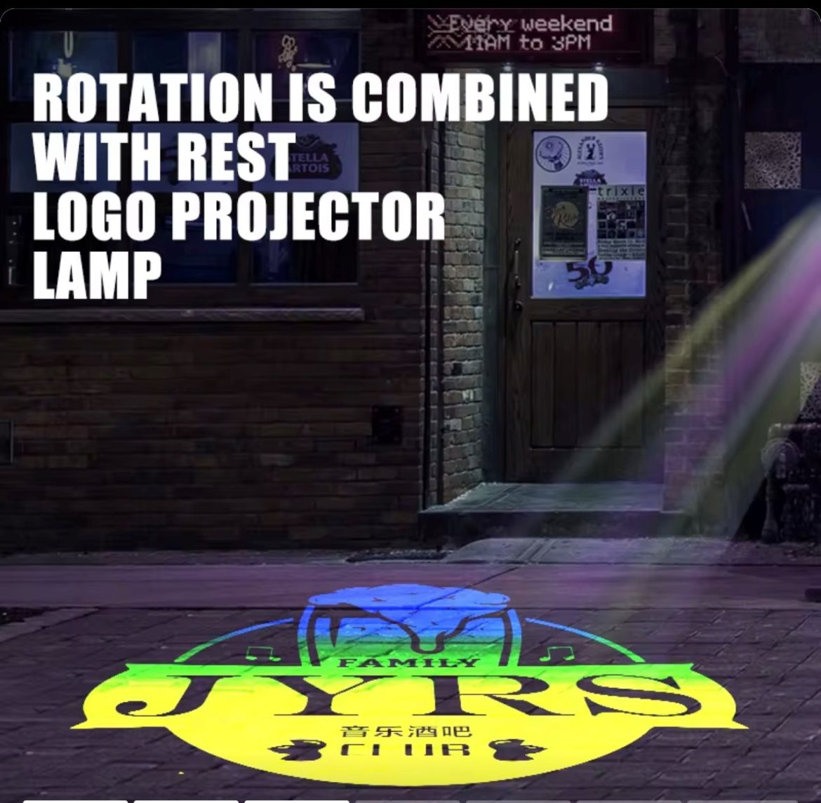 Gobo Projector+ FREE CUSTOM STEEL GOBO ($59.95 VALUE) – Goboman